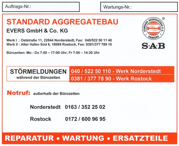 SAB Service: Diesel Generators Maintenance and Spare Parts